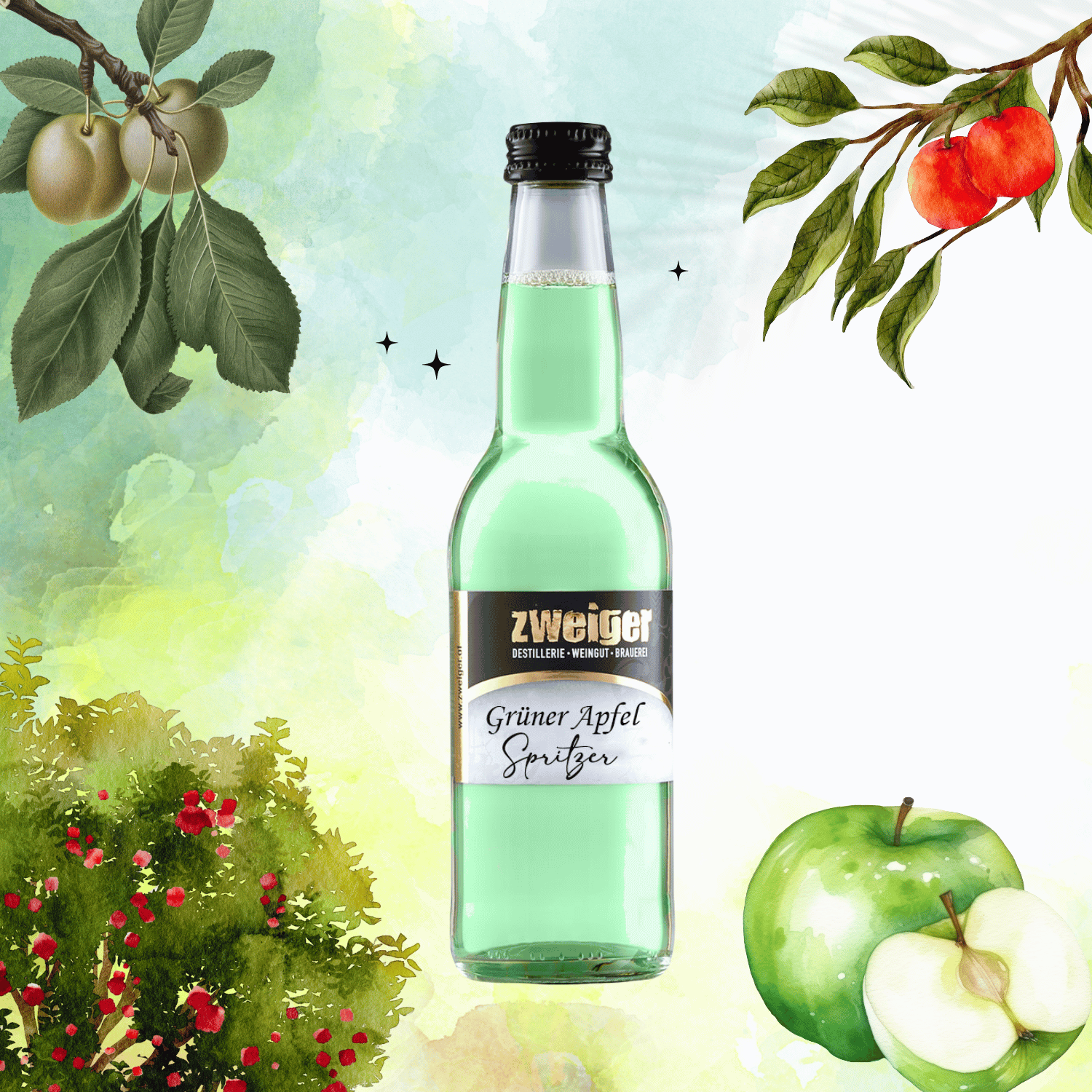 Grüner Apfel Spritzer - Zweiger